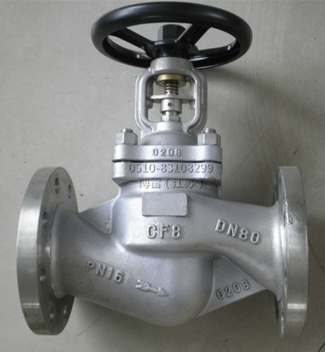 WJ41W-DN80不锈钢波纹管截止阀 价格:388元