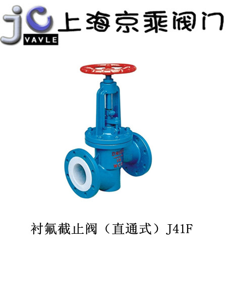 J41F衬氟截止阀（直通式）J41F